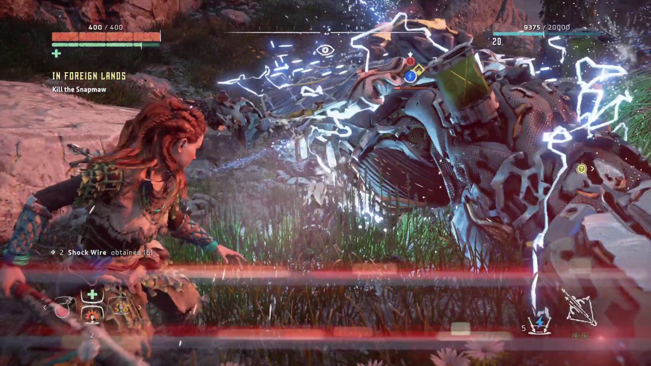 Horizon Zero Dawn: Snapmaw take down - YouTube