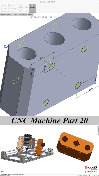 Solidworks Tutorial - CNC Machine Part 20 - YouTube