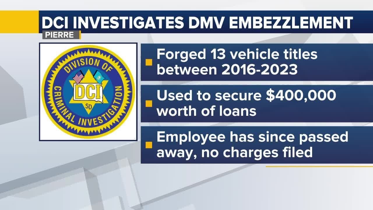 Attorney General Jackley addresses investigation of DMV embezzlement ...