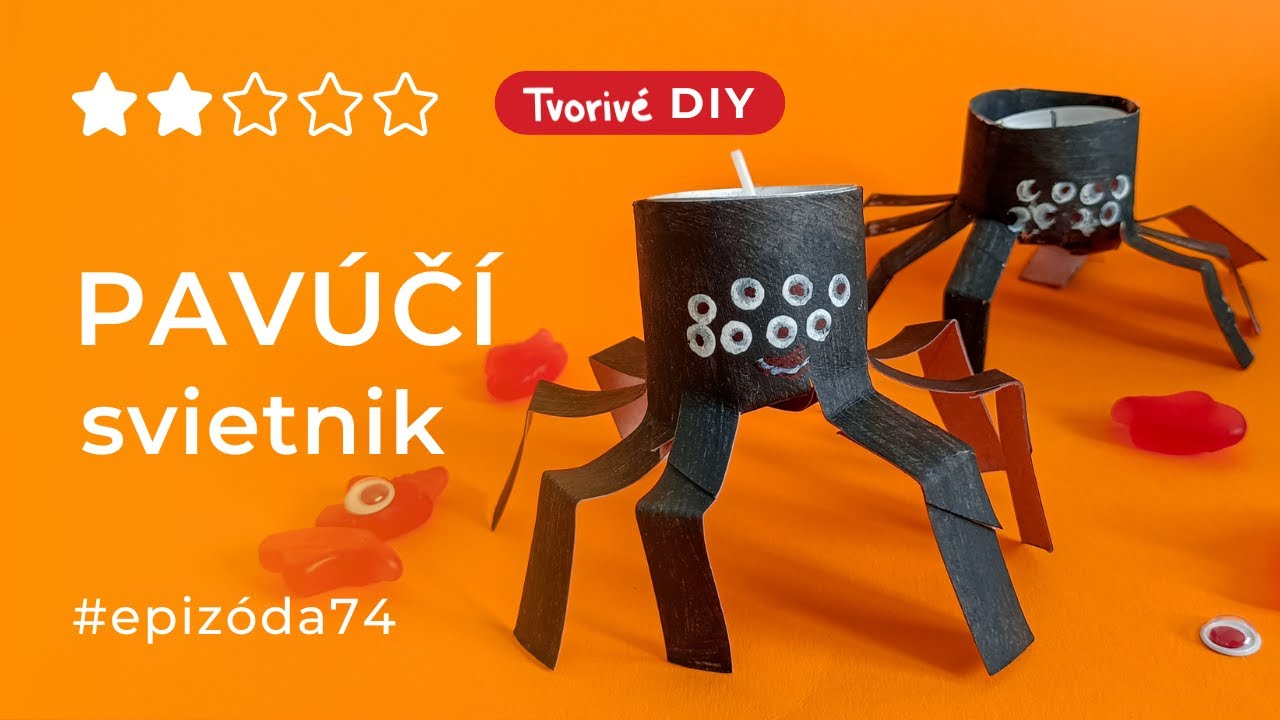 Halloweenske pavúky - jednoduché tvorenie aj pre deti - DIY - YouTube