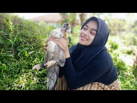 NENG SILVINA GADIS DESA MIRIP TIMUR TENGAH MONTOK DAN CANTIK HIDUP SEDERHANA||GIRL RURAL LIFE ...