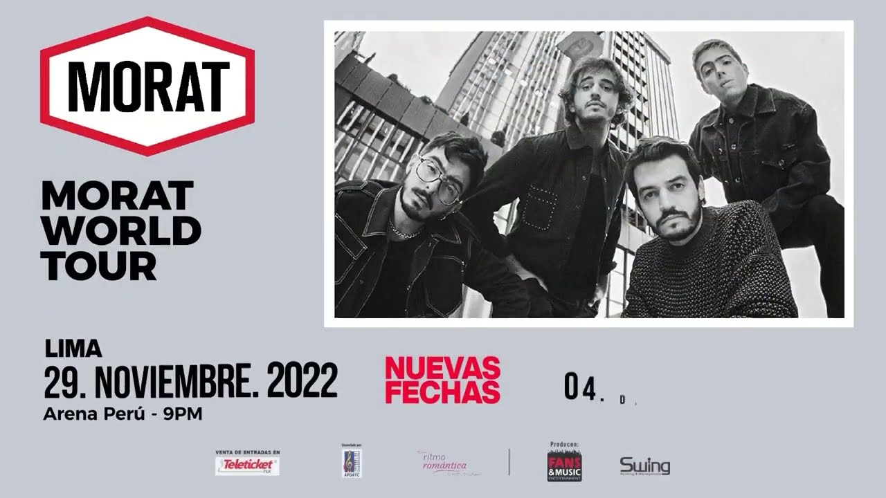 Morat en Lima y Arequipa 🎶💕 | ¡Nuevas fechas! - YouTube