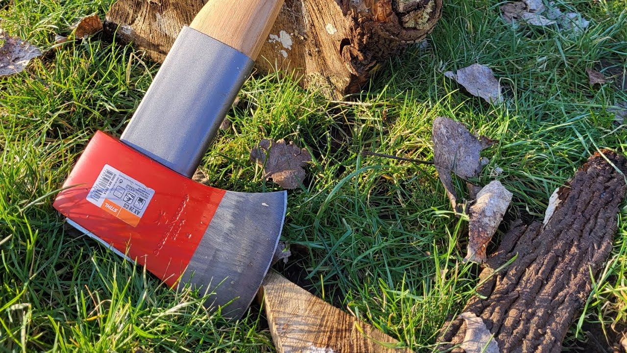 Stihl log splitter Pro - Ax 28 CS - review - YouTube