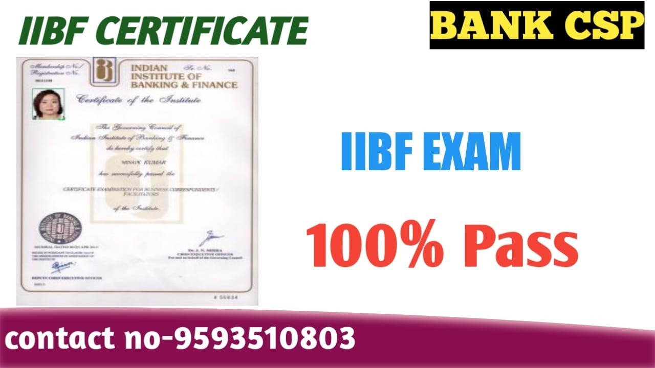 IIBF Exam 100%Pass - YouTube