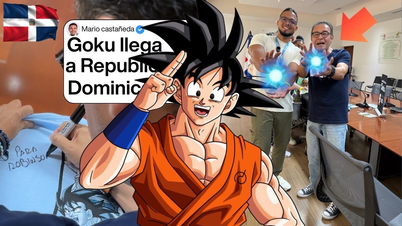 Goku llega a RD 🔥 Conociendo la VOZ original Mario Castañeda - YouTube