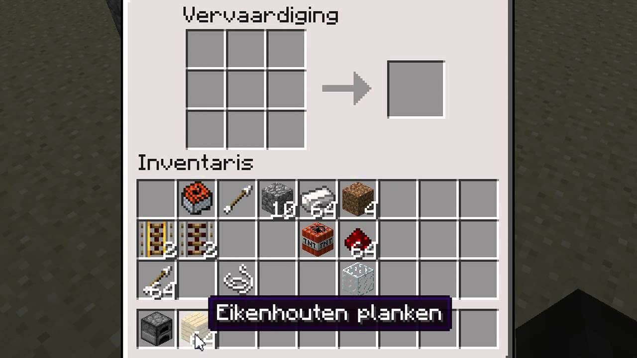 hoe maak je oven in minecraft en een kist - YouTube