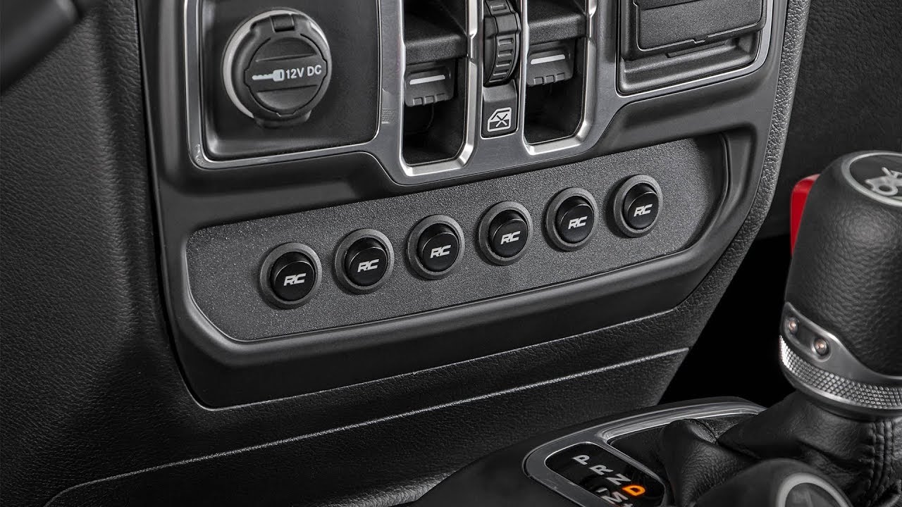 Jeep Wrangler JL MLC-6 with Lower Switch Panel by Rough Country - YouTube