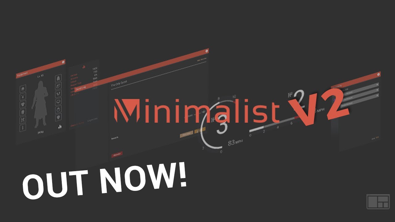 Minimalist Interface Package v2 is out now! - YouTube