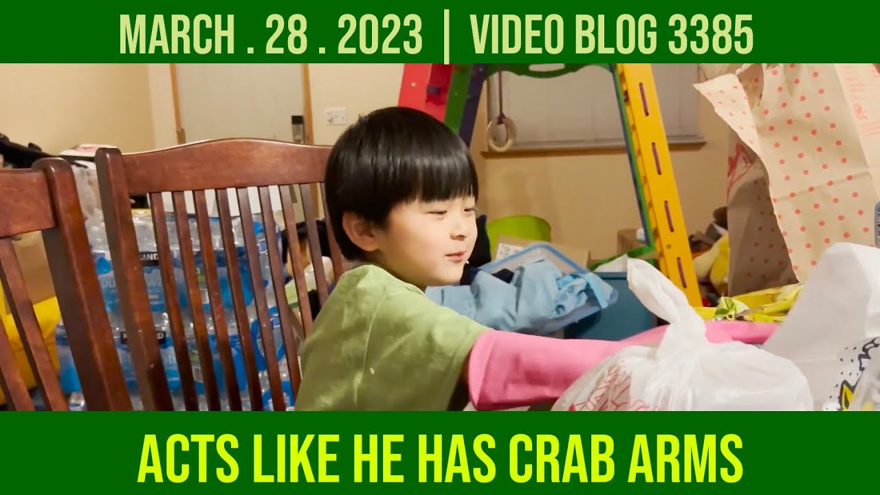 03282023: Acting like he has crab arms | Vlog 3385 - YouTube