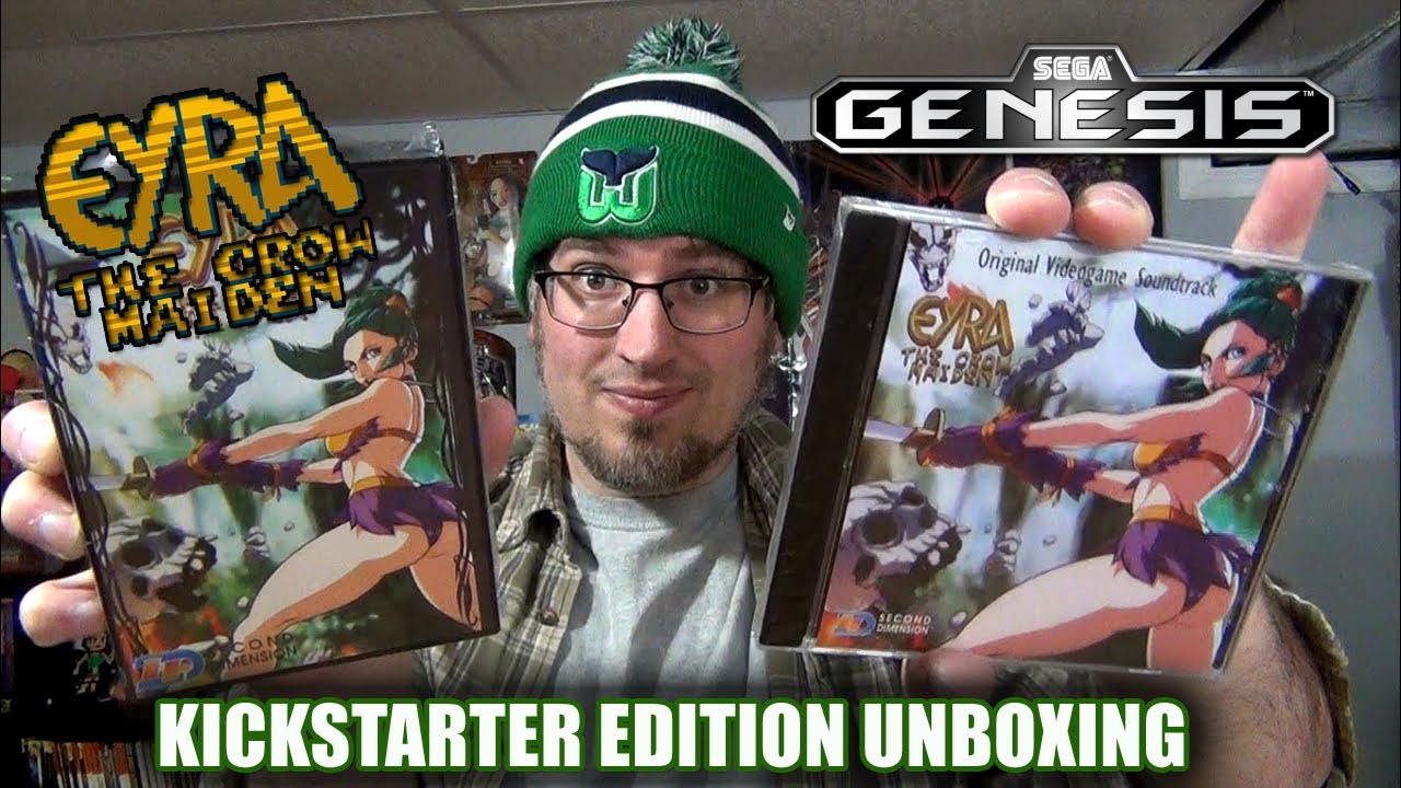 Eyra The Crow Maiden Sega Genesis Kickstarter Unboxing - YouTube