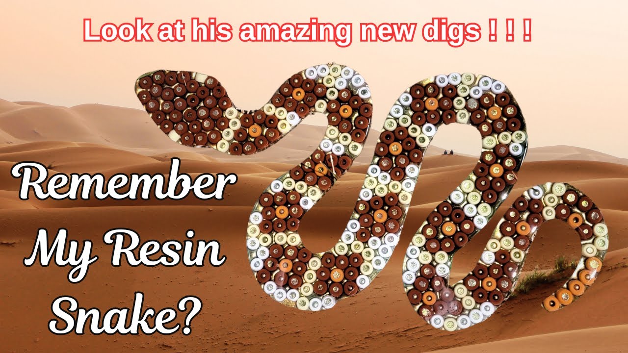 #135 Revised Resin Snake Made With Pony Beads Turned Into A Centerpiece ...