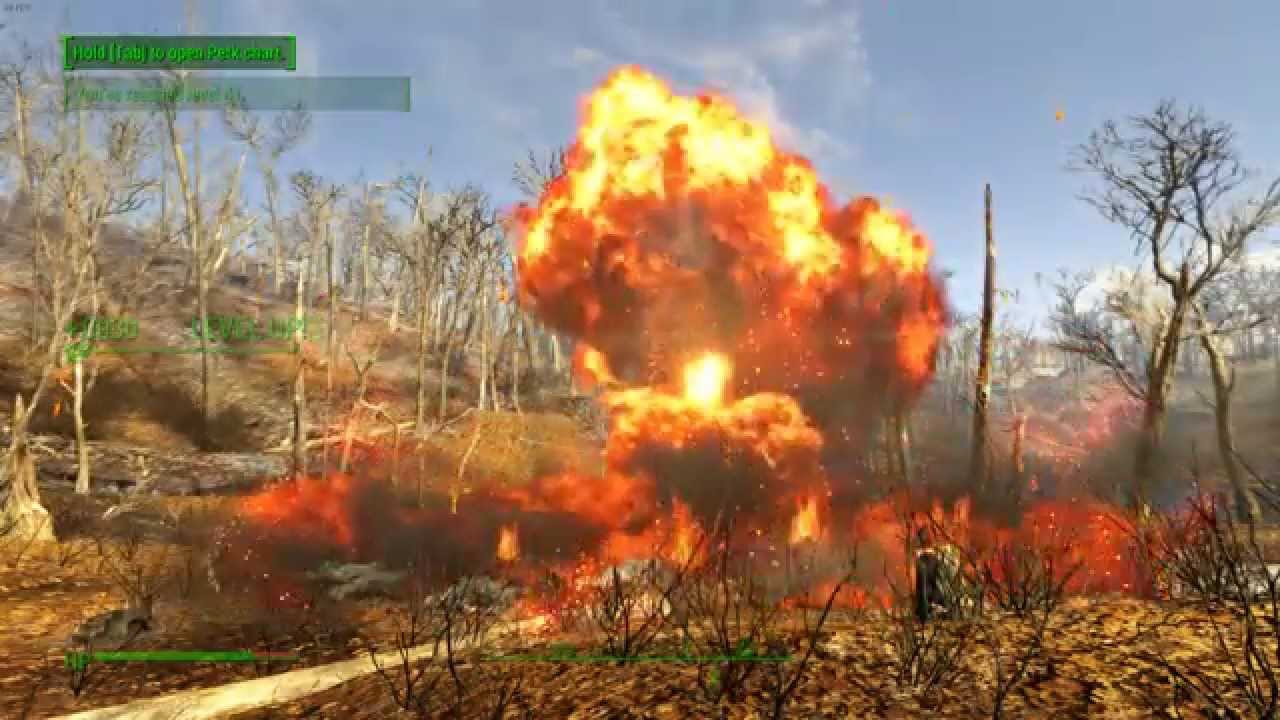 Fallout 4: John Cena level up via Nuke Mine - YouTube