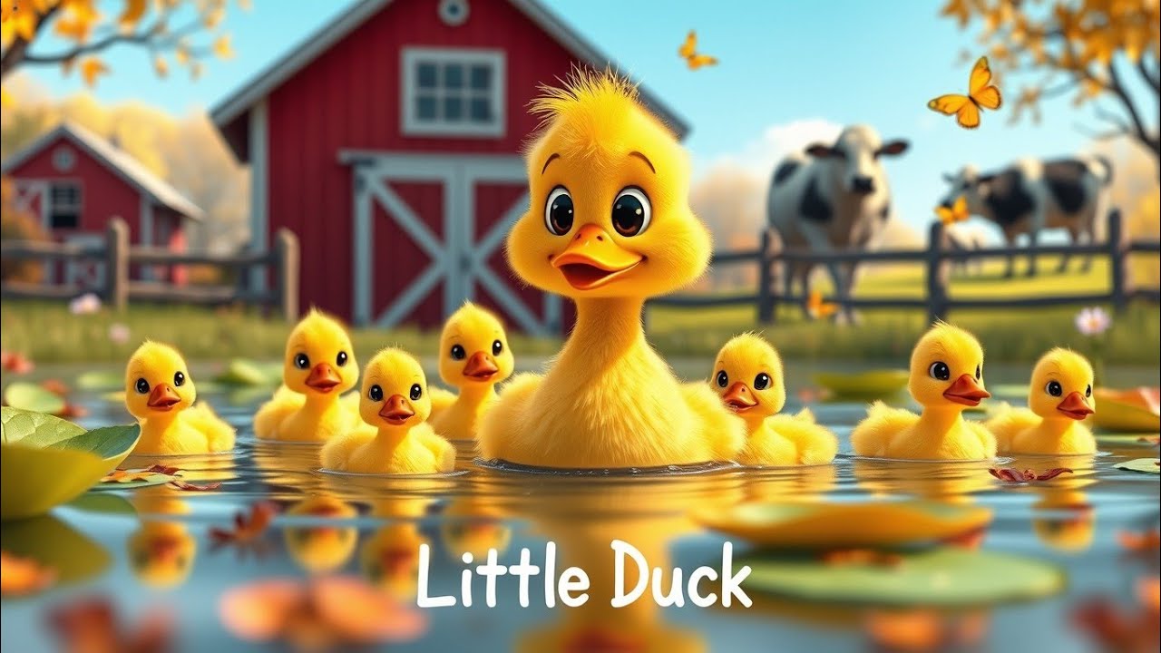 Little Duck, Waddle and Quack | Duck Song for Toddlers | Nursery Rhymes ...