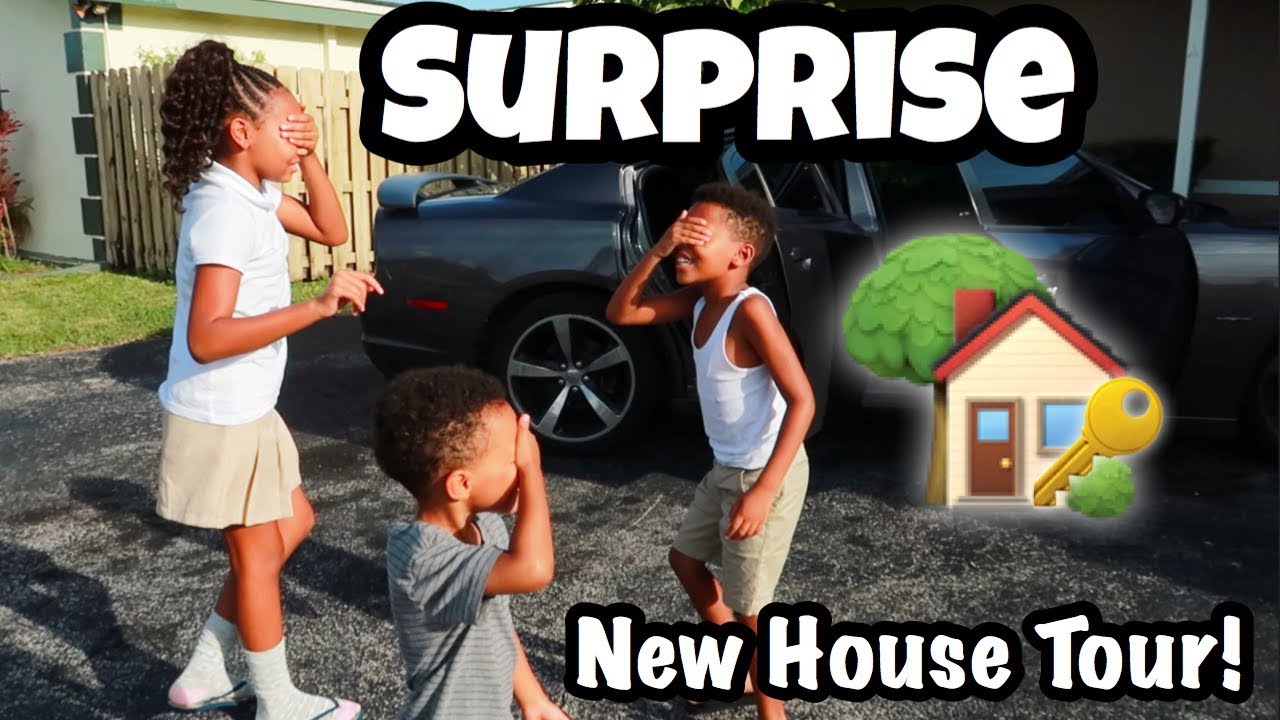 SURPRISING OUR KIDS WITH A NEW HOUSE **EMPTY HOUSE TOUR** - YouTube