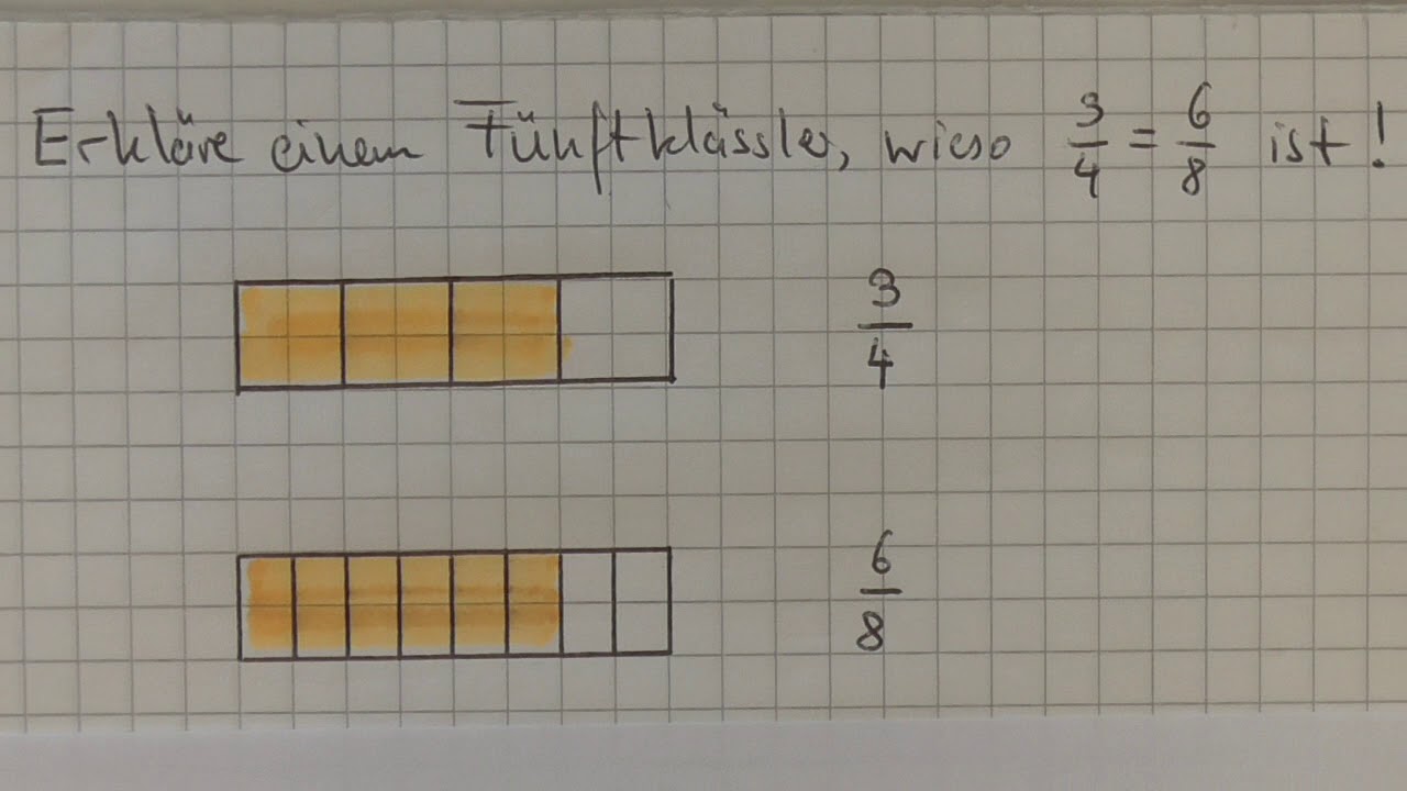 Wie erklärt man das Erweitern von Brüchen? - YouTube