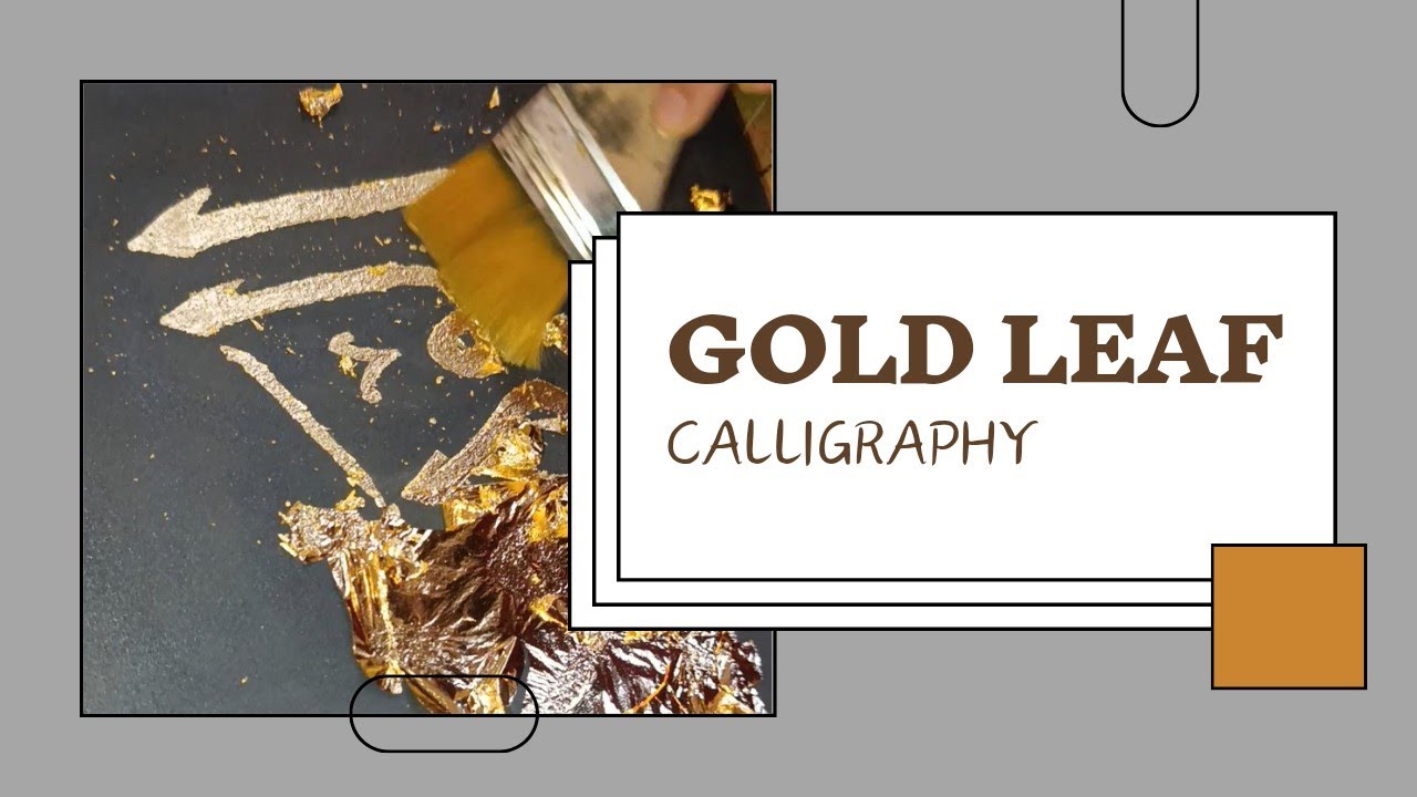 gold leaf calligraphy |Arabic calligraphy painting tutorial ...