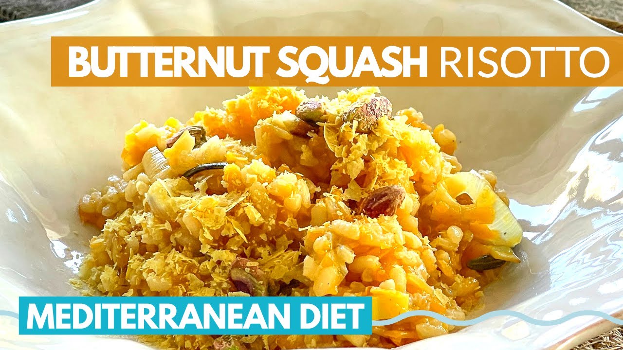 No Cream Butternut Squash Winter Risotto | easy mediterranean diet ...