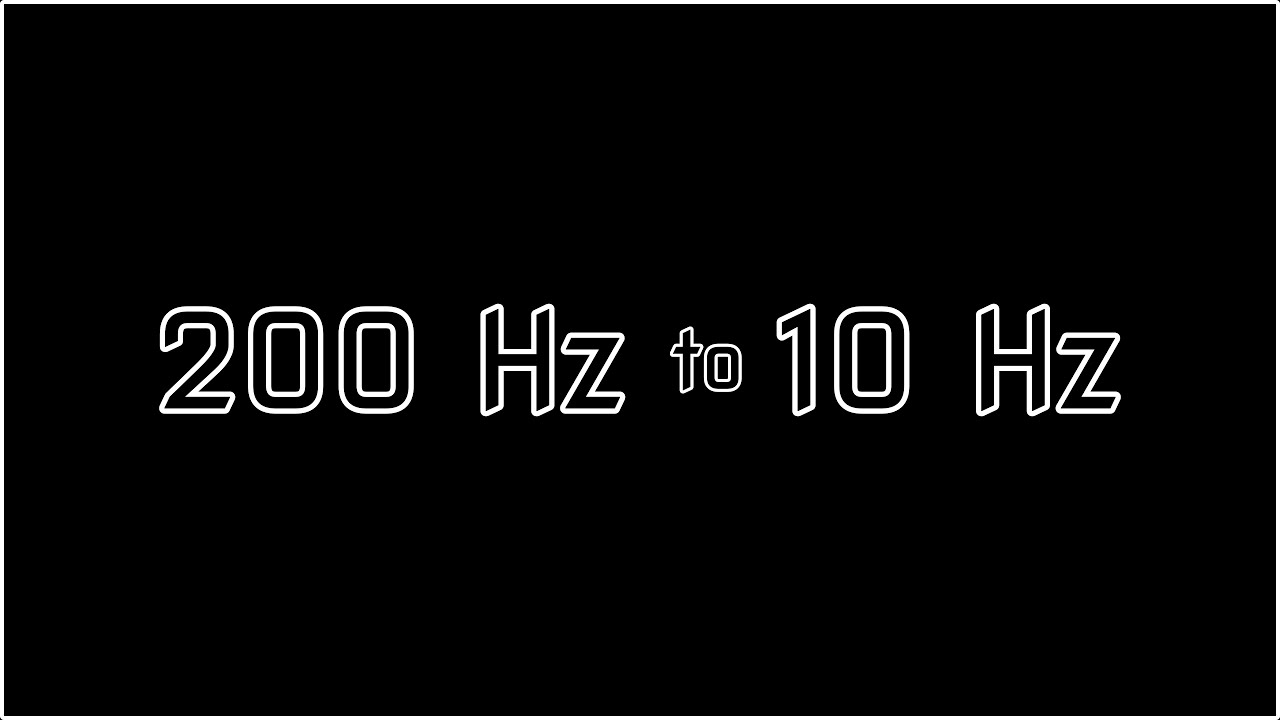 200 Hz to 10 Hz Step Down Tone Test for Speakers, Subwoofers ...