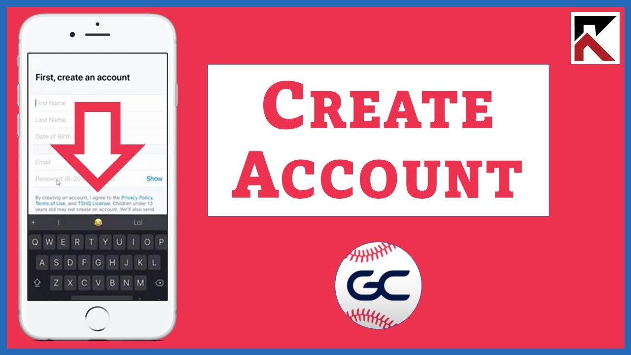 How To Create Account GameChanger Baseball Softball App - YouTube