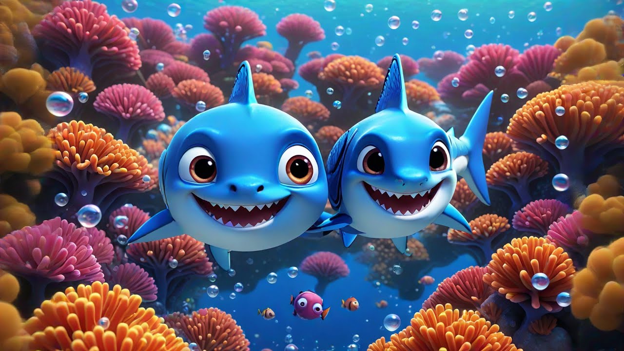 Three Baby Sharks Go Chomp Chomp Chomp | Shark Song for Kids | Counting Rhymes & Ocean Fun - YouTube