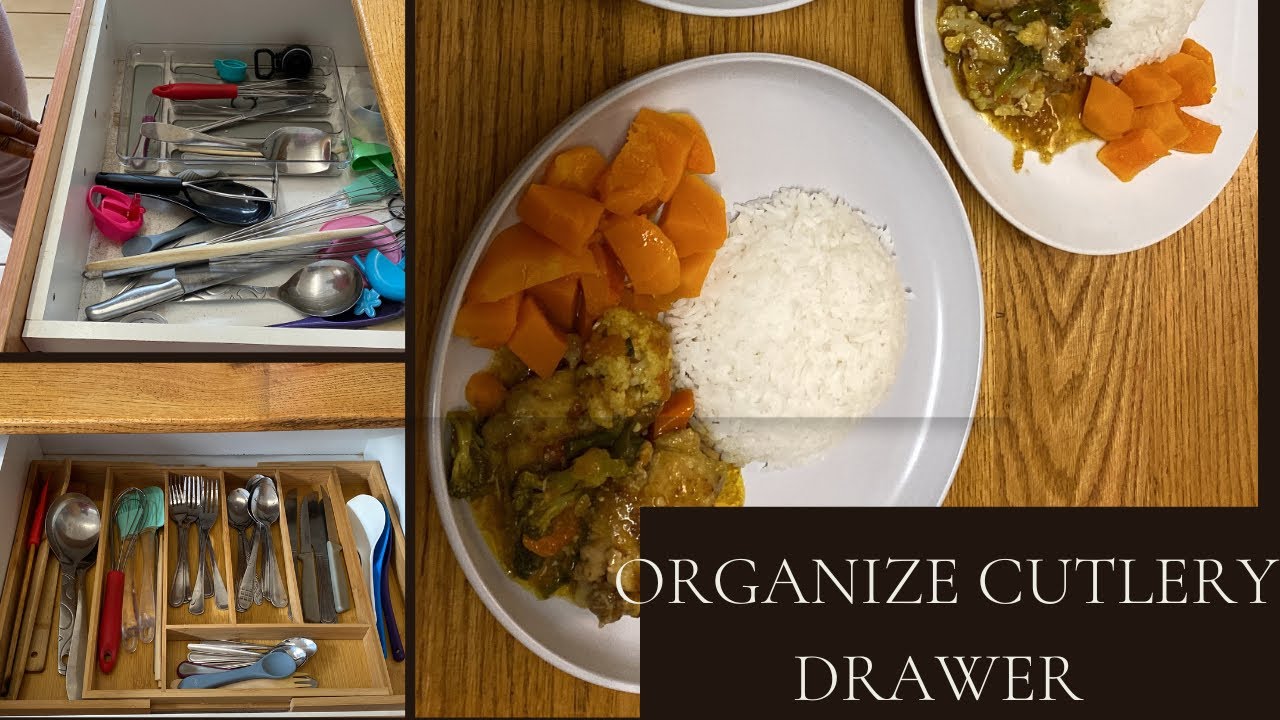 Declutter and organise cutlery drawer/ Make dinner with me/ Chicken ...