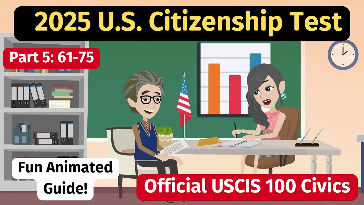 2025 U.S. Citizenship Test - Official USCIS 100 Civics Questions Part 5 ...