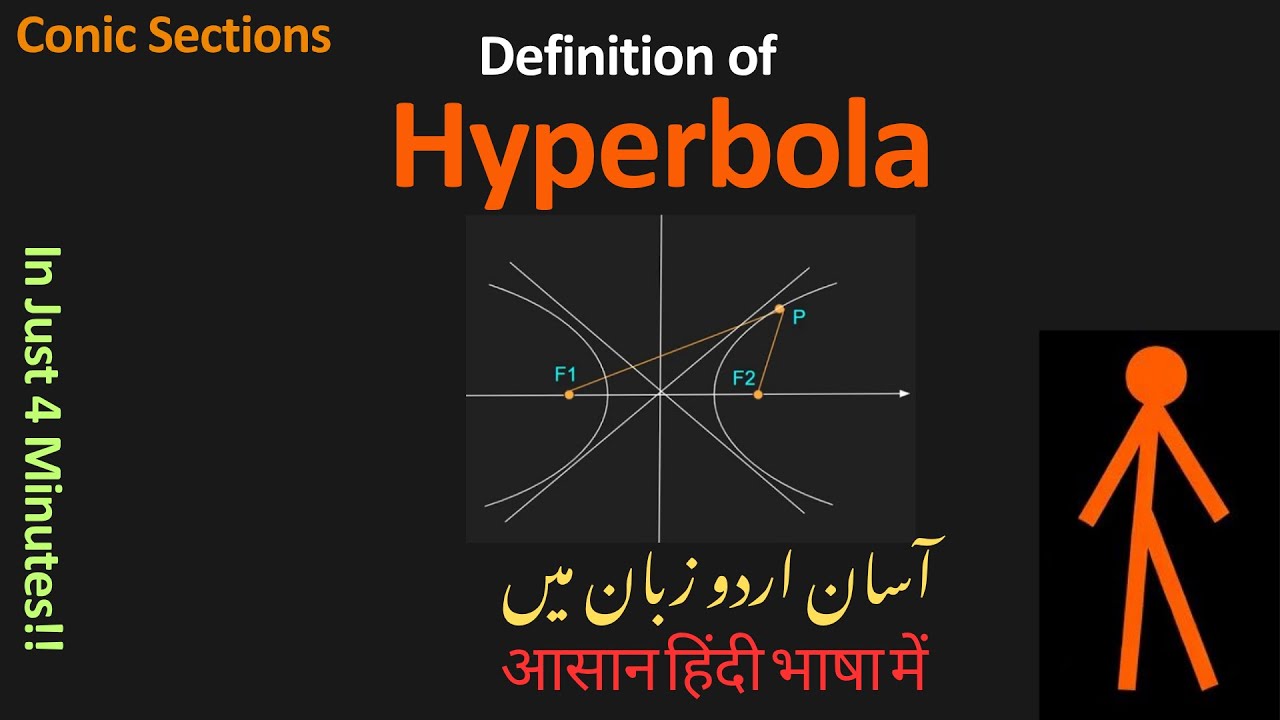 Definition of Hyperbola | Define Hyperbola | Conic Sections Explained | Hindi & Urdu 📚 ️(G12,C6 ...