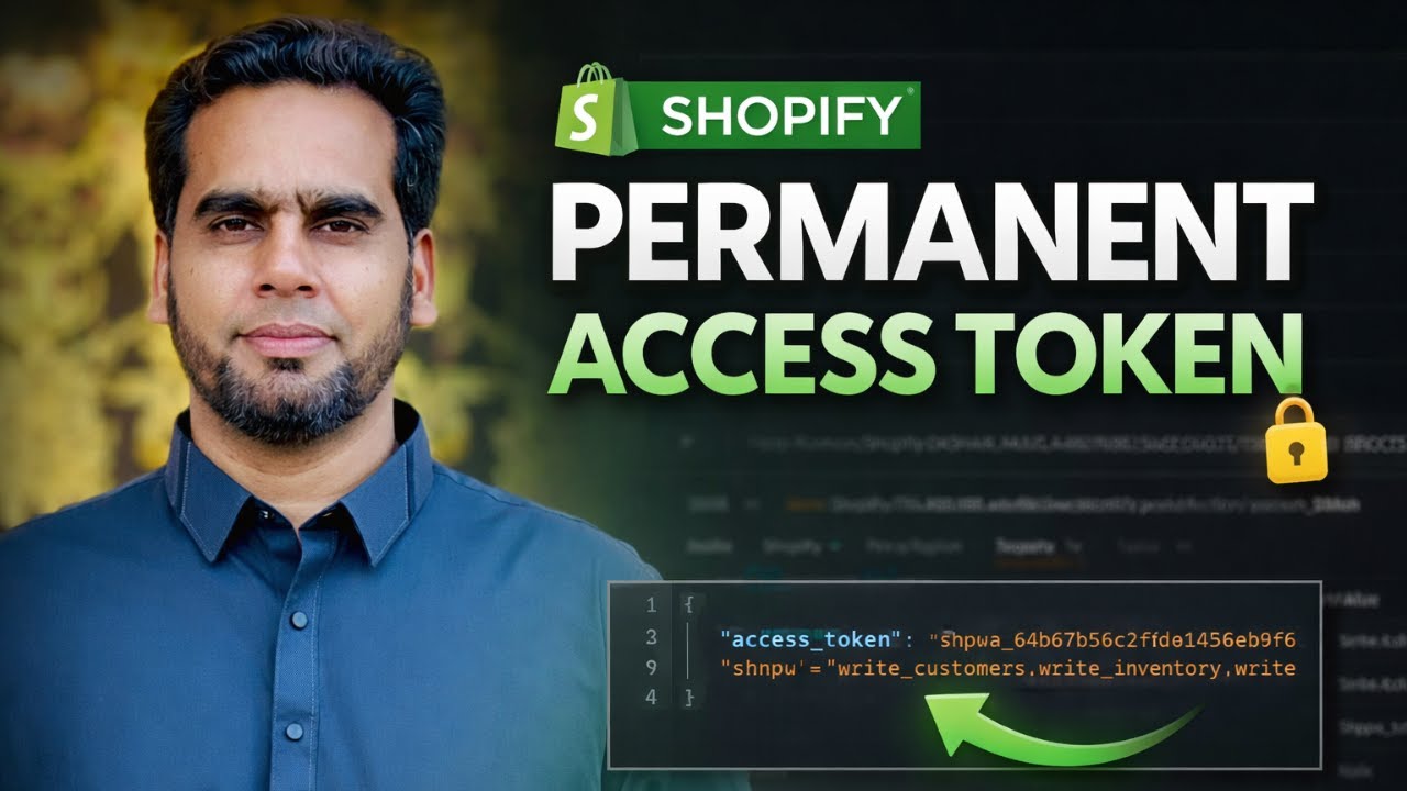 How to Generate a Permanent Access Token in Shopify Dev Dashboard - YouTube