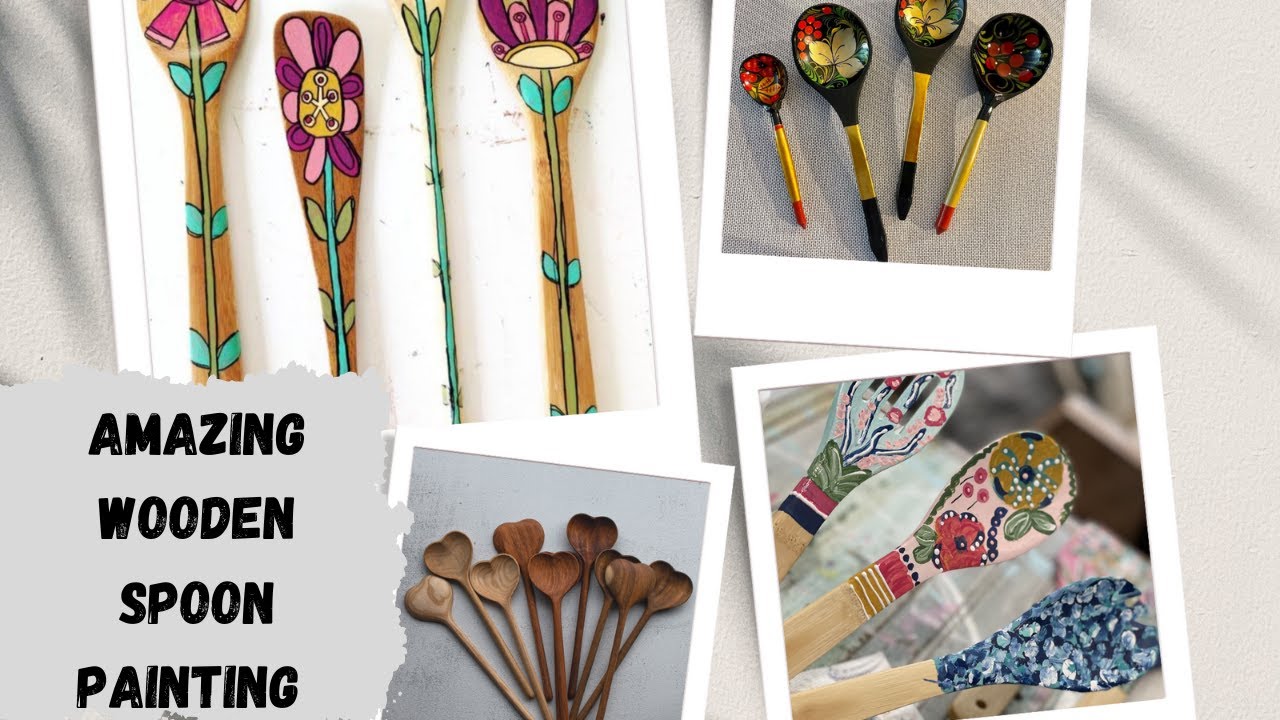 Painted Wooden Spoons Add Fun To The Kitchen| Hand Painted Wooden ...