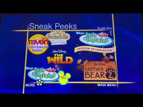 Sneak Peeks Menu from Lady and the Tramp II: Scamp’s Adventure: Special Edition 2006 DVD