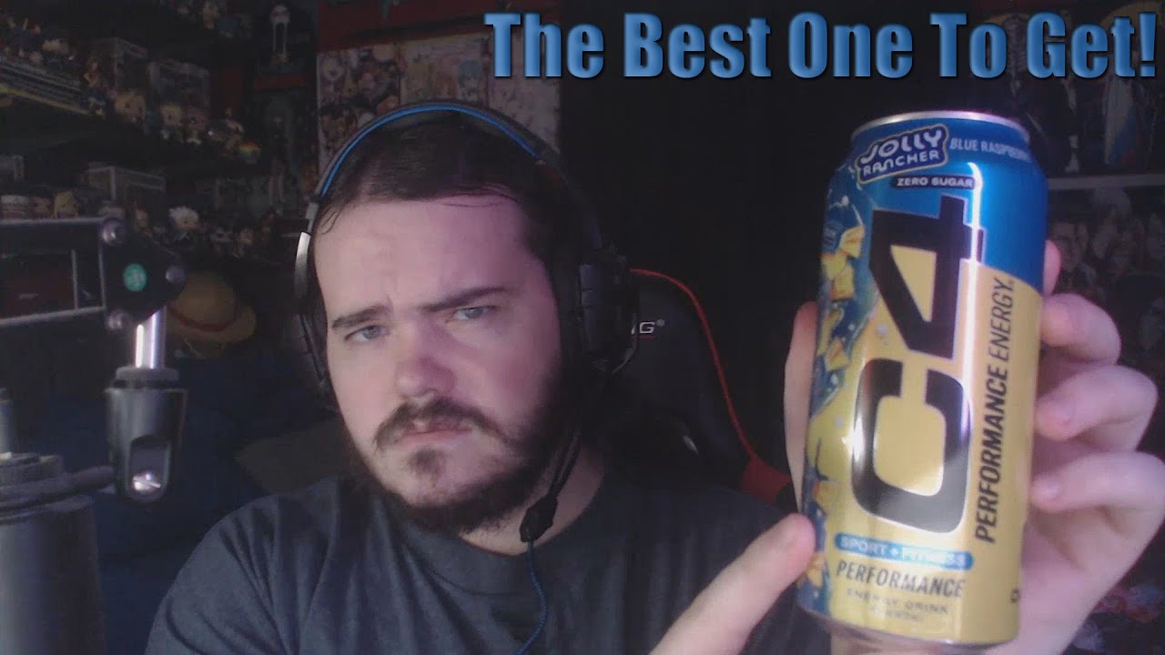 C4 Energy Drink Blue Raspberry Jolly Rancher Taste Reaction/Review The ...