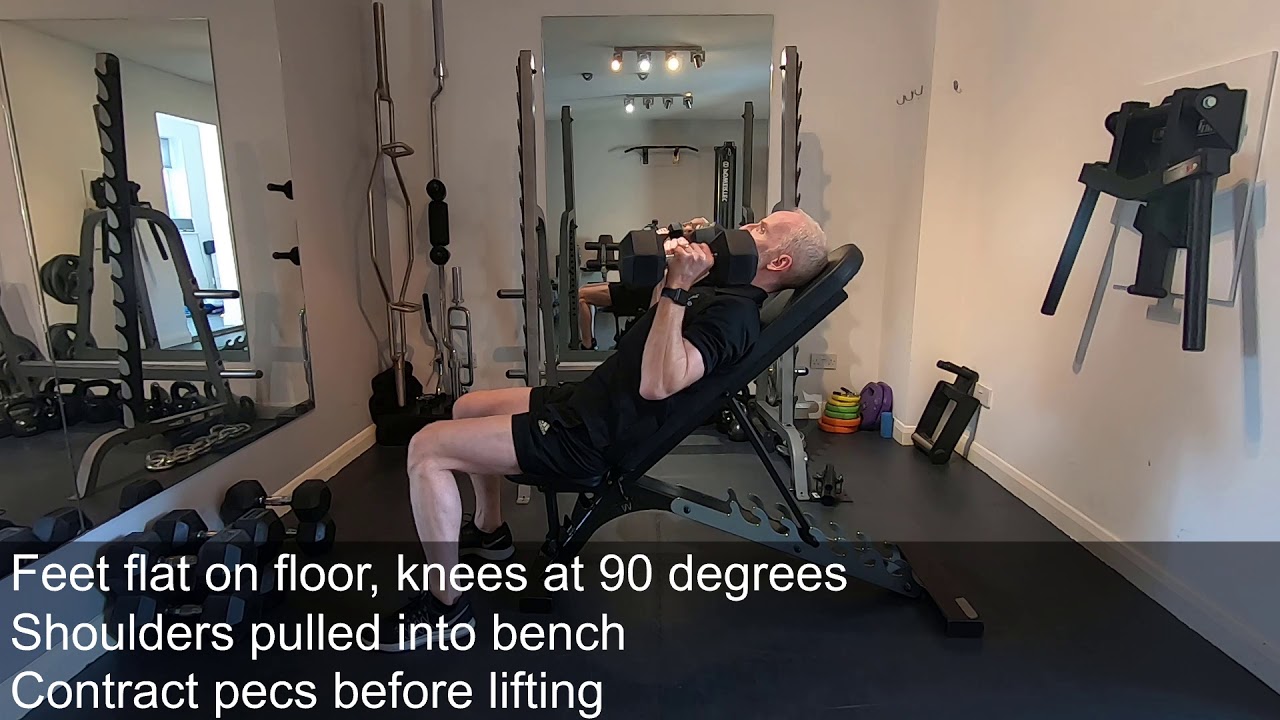 Dumbbell 45 Degrees Bench Press Neutral Grip - YouTube