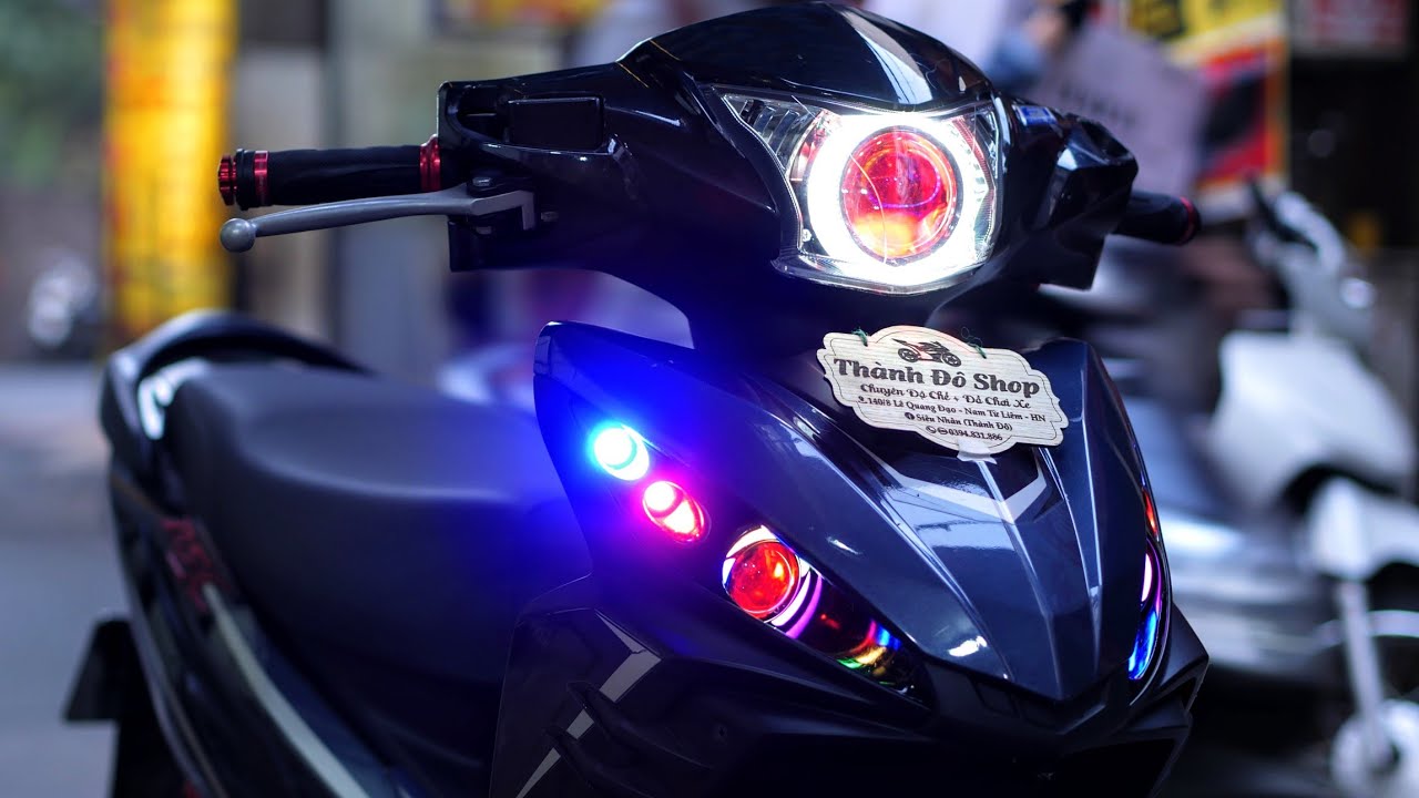 Wave RSX Độ Full Dàn Đèn Led Cực Đẹp - YouTube