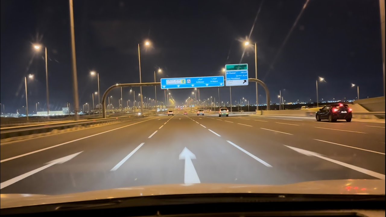 Driving from Al Hazm Parking to Al Wakrah | Doha | Qatar | Increased ...