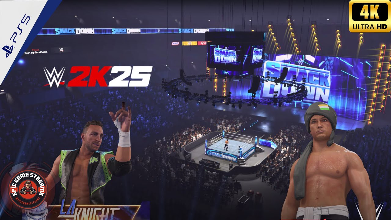 WWE 2K25 PS5 4K Gameplay | Custom Superstar Universe Mode | Epic ...