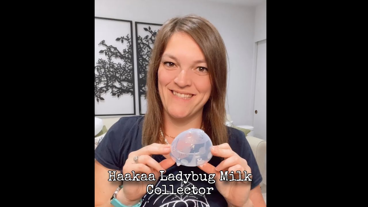 How to use the Haakaa ladybug milk collector - YouTube