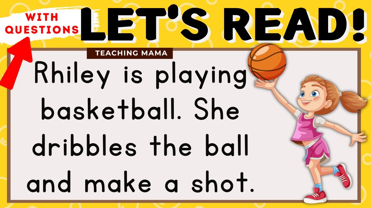 LET'S READ! | FUN AND EASY READING PARAGRAPHS WITH QUESTIONS | LEARN TO ...