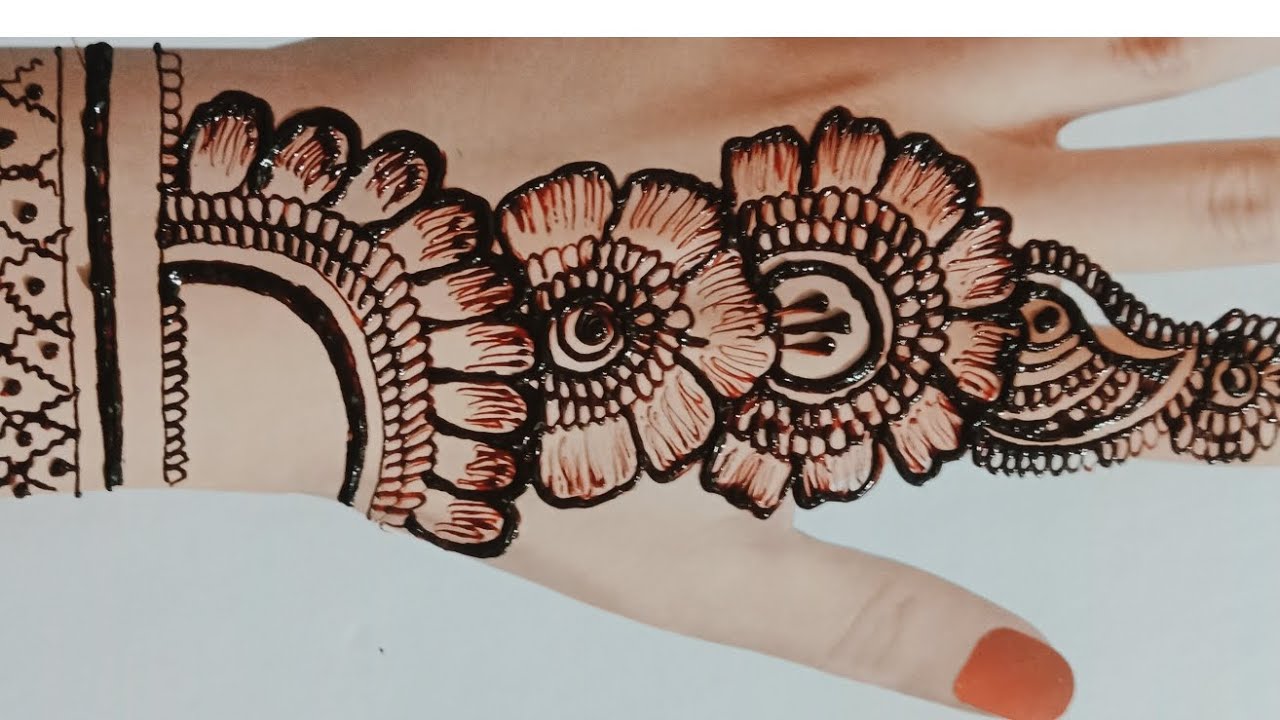 New easy Arabic Mehindi design ll simple Mehindi design ll mehndi Ka ...