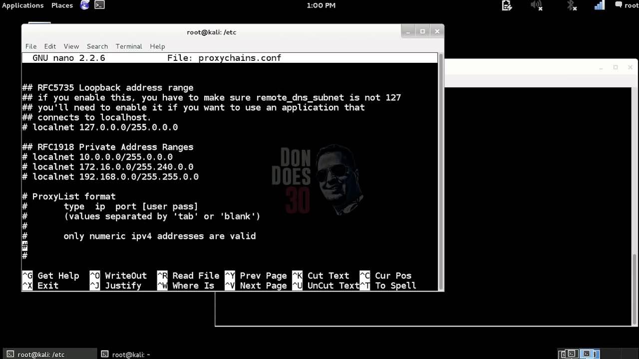Using ProxyChains to Hide Your IP Address and Location - YouTube
