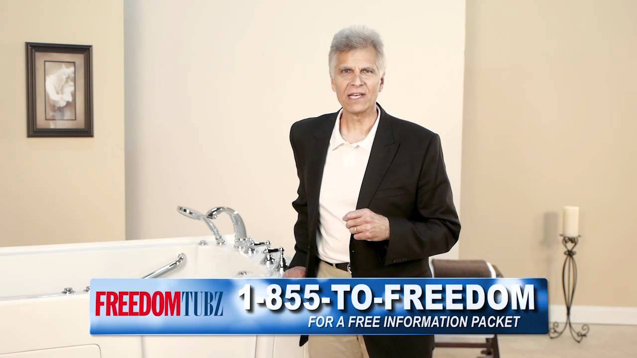 Freedom Tubz Therapeutic Walk-in Safety Tub - 60 Second Spot - YouTube