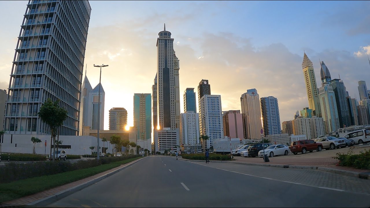 Driving in Dubai - Downtown to Airport - YouTube