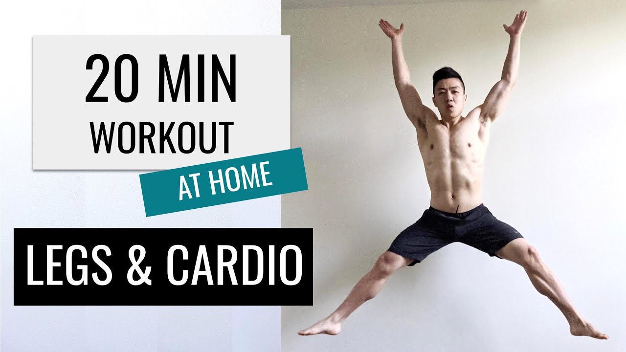 20 MINUTE LEGS AND CARDIO WORKOUT // No Equipment at Home - YouTube