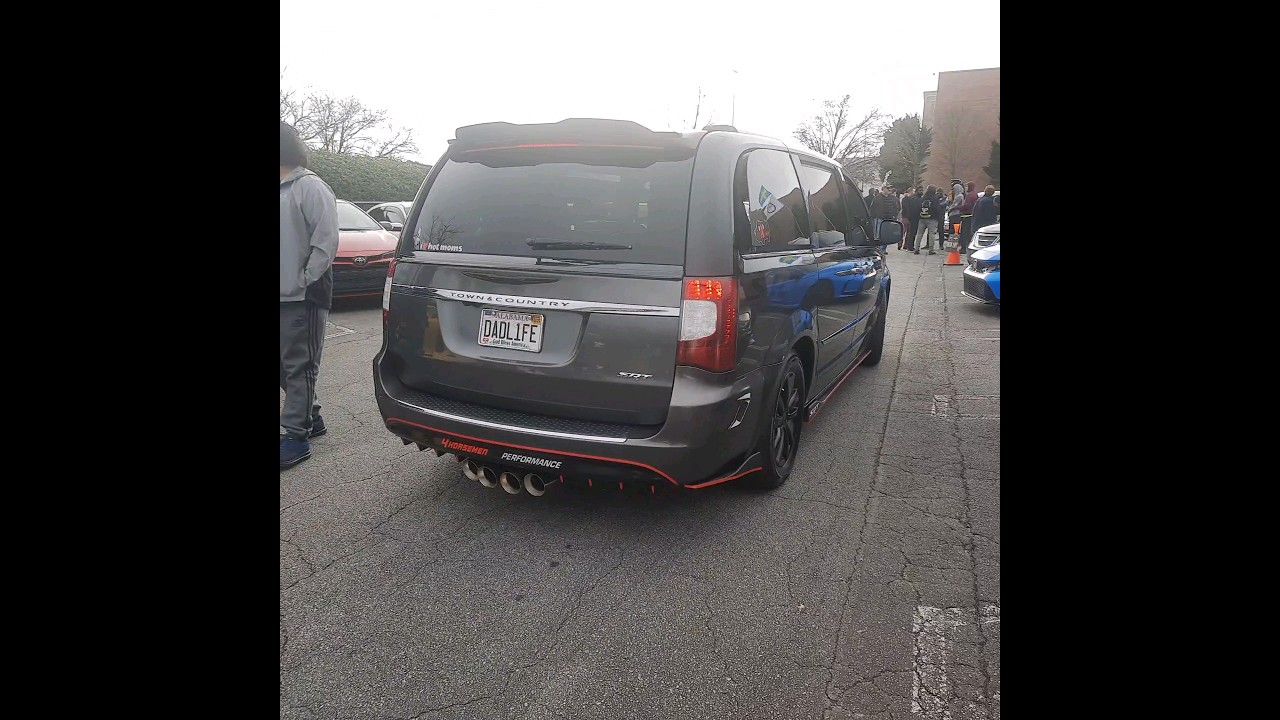 Ultimate Dad Mobile . Dripped Out Town and Country Minivan Srt - YouTube