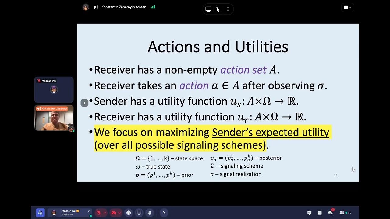EC'23 Tutorial: Information Design: Algorithmic Fundamentals and New Frontiers (Part 1) - YouTube