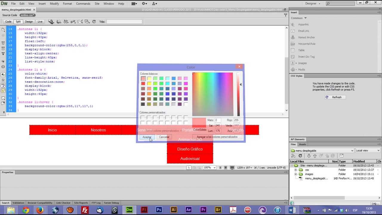Menu desplegable HTML CSS # 8 | Diseño Web - YouTube