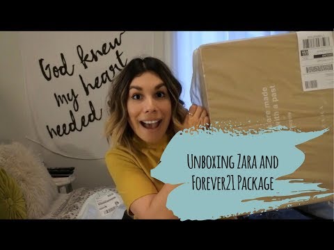 Opening Forver21 and Zara packages