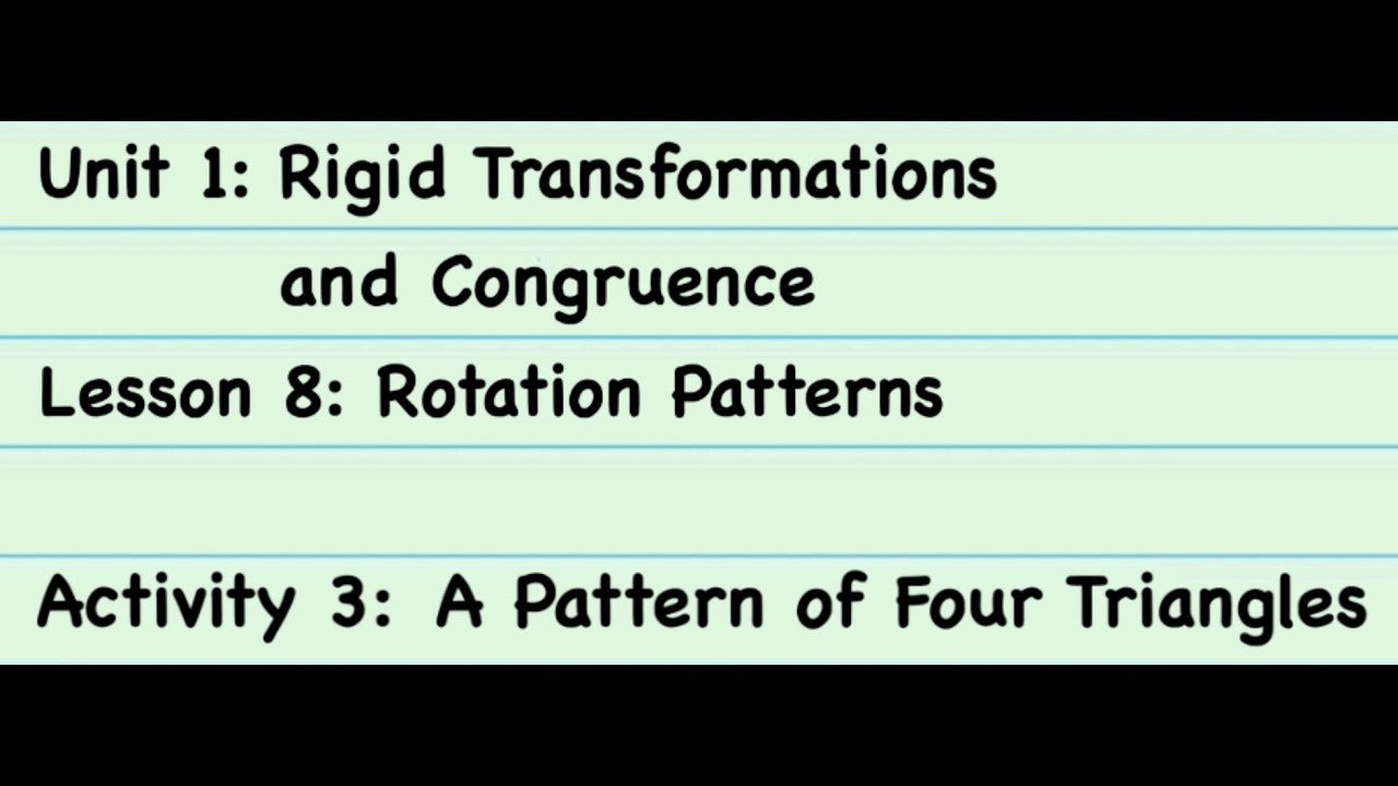 8th Grade Illustrative Mathematics: Gr. 8; U1; Lesson 8_3: A Pattern of ...