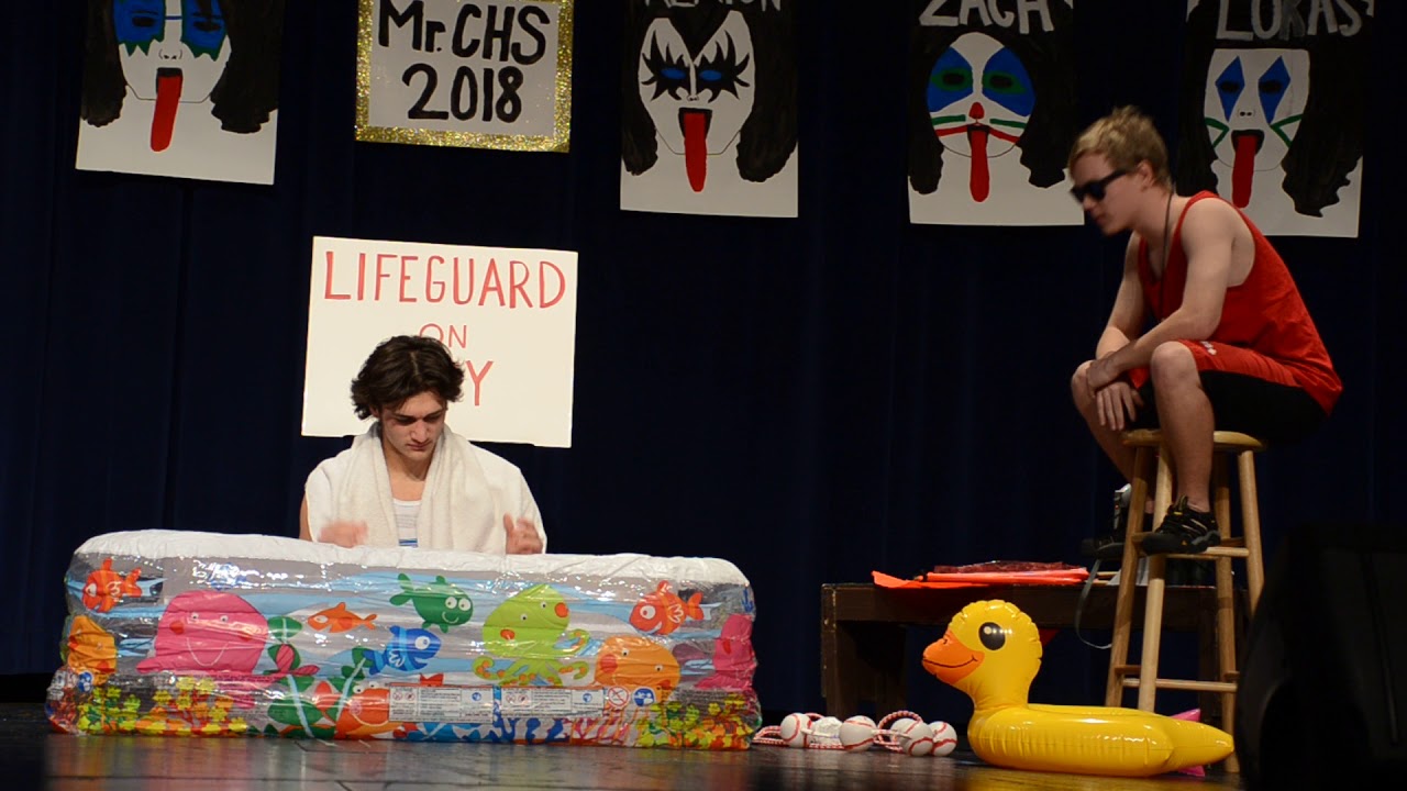 Mr. CHS Keaton Lindgren performs a comedy skit - YouTube