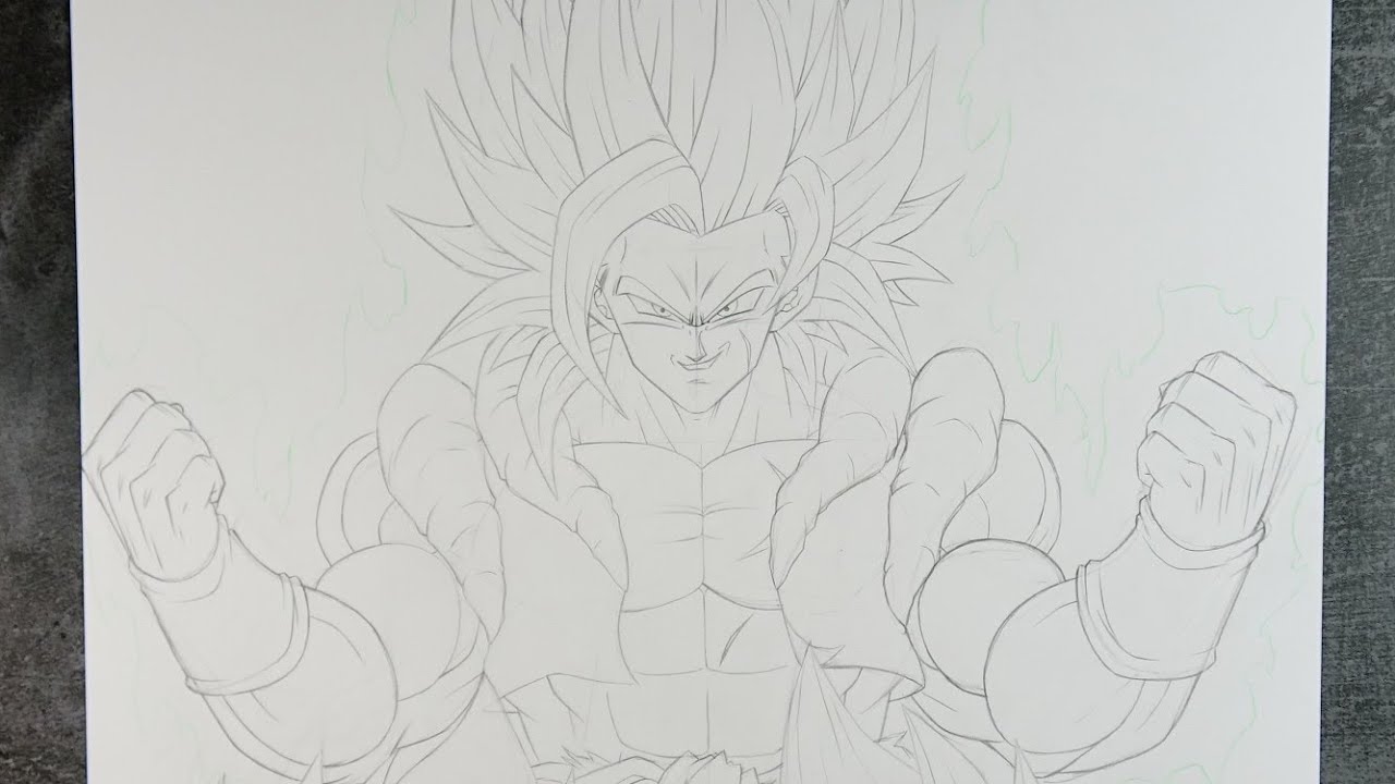 Sketching & Inking BROHAN! Fusion of GOHAN & BROLY - YouTube