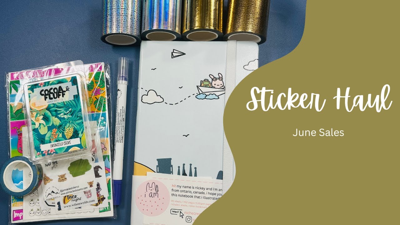 Sticker Haul | June 2023 - YouTube